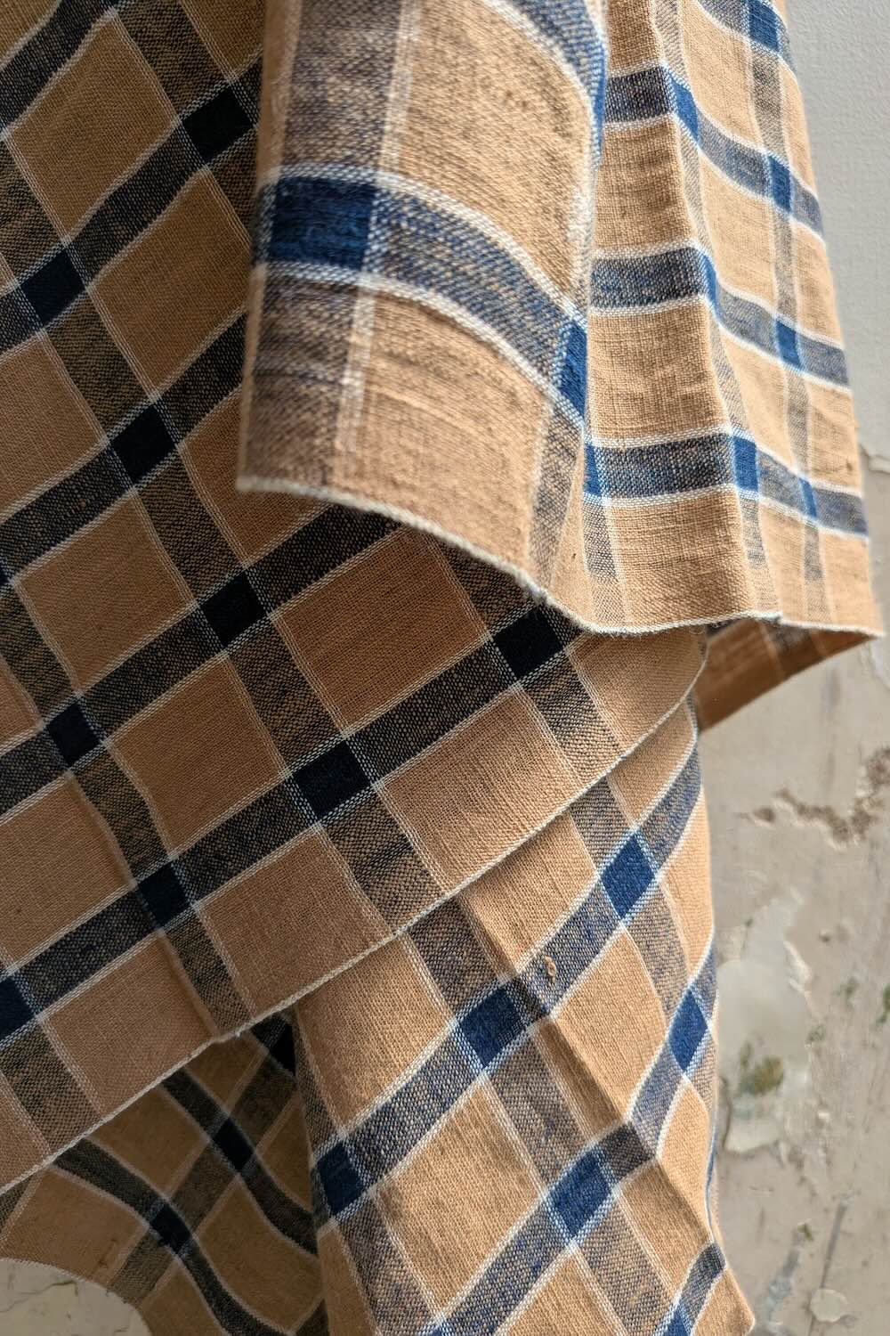 Organically grown, natural coloured brown cotton fabric - Kandu