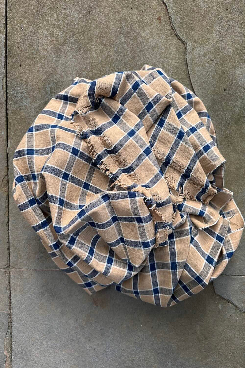 Organically grown, natural coloured brown cotton fabric - Kandu