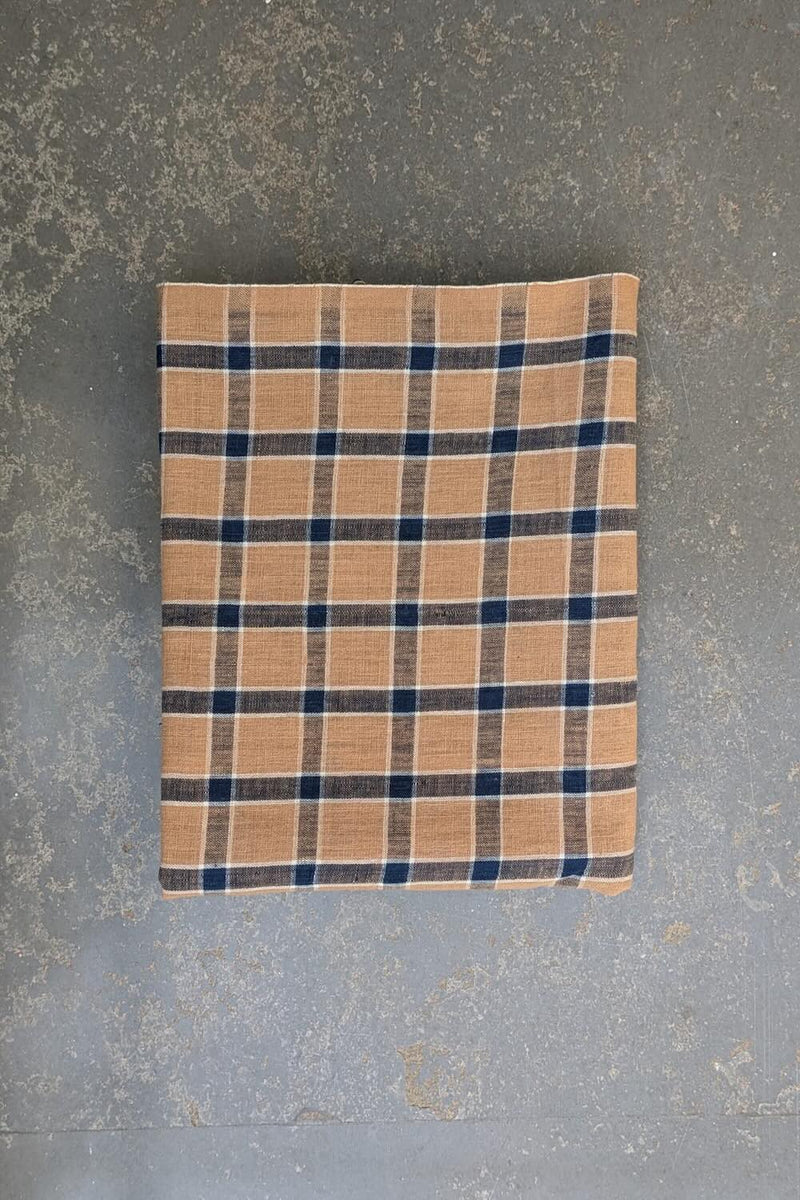 Organically grown, natural coloured brown cotton fabric - Kandu